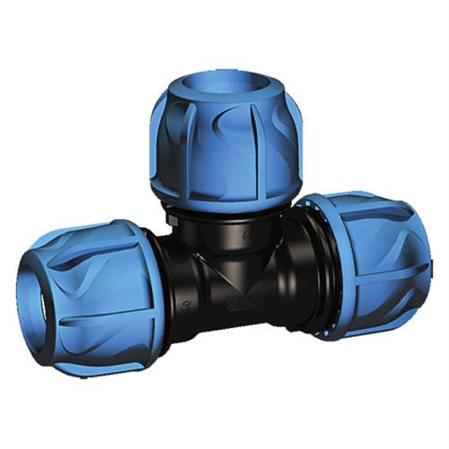 iJOINT 90 mm Tee, PP, PN16 - VVS nr.: 073630390 - VVS-Shoppen.dk