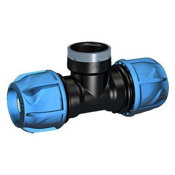 iJOINT 40 mm x 1 1/4" Tee med muffe til PEM rør - VVS nr.: 073674340