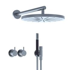 Vola 2471-061 Et-grebs blander med hånd og hovedbruser (forkortet model) - Messing natur - VVS ...