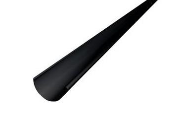 Prefa tagrende 1/2 rund 3 meter aluminium sort 12" - 333 mm 0,7 mm ...