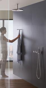 Vola 5471R-061A Komplet brusesystem - Børstet krom - VVS nr.: 717930581