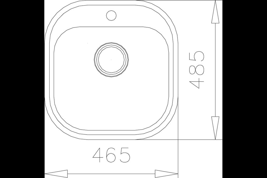 Intra Juvél STYLO 100 køkkenvask - VVS nr.: 681227100